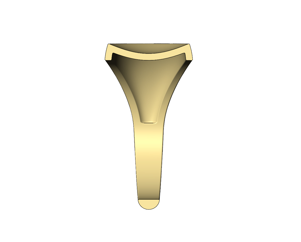 STL file Round concave signet ring 3D print model 💍・3D printable model ...