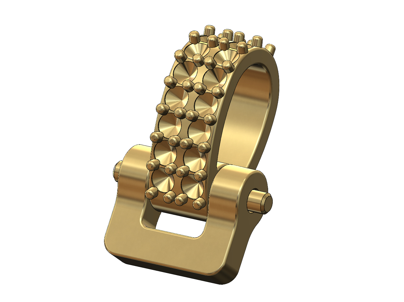 STL file Diamond bail link for a 4mm chain size 3D print model 💎・Model ...