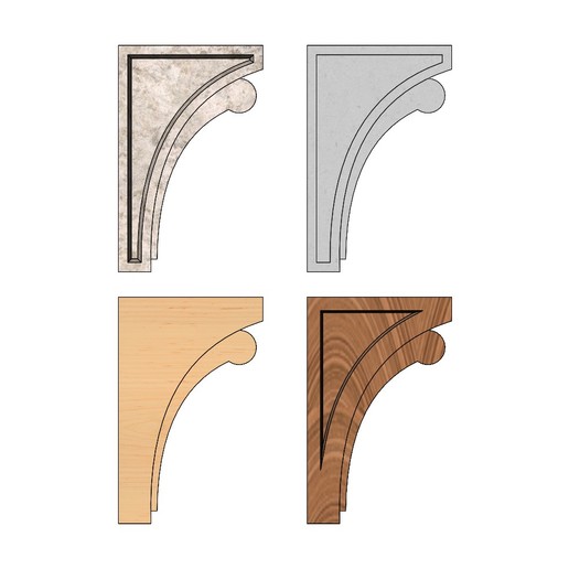 Download 3MF file Simple modern corbel bracket 3D print model • 3D ...