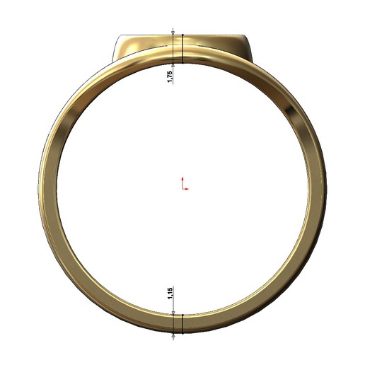 Download 3MF file Engravable oval signet ring 3D print model • 3D ...