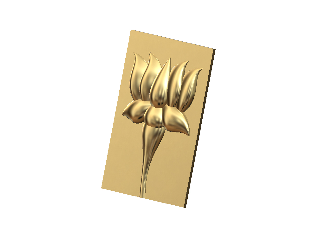 STL file Lotus flower relief decor ornament 3D print model・3D printer ...