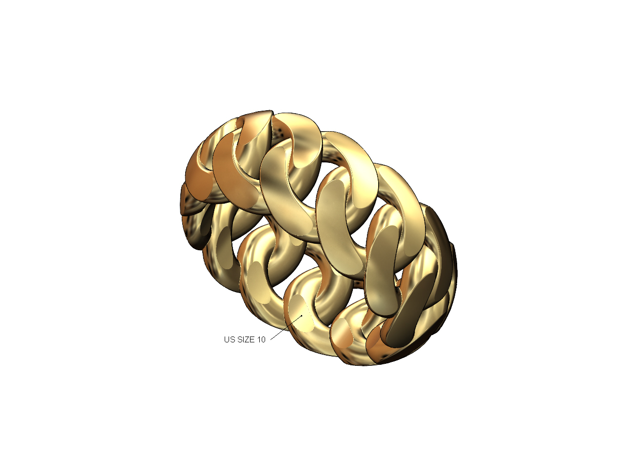 STL file Chunky 11mm wide rounded cuban link band 3D print model・3D ...