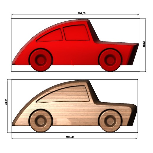 Download STL file Miniature car toy 3D print model • 3D print design ...