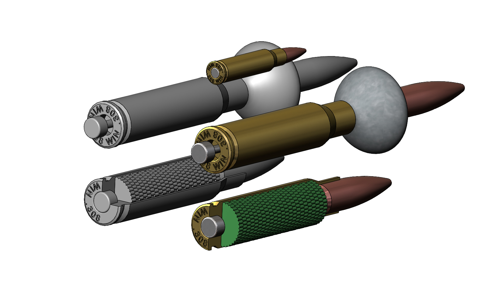 STL file Anatomy of a 308 Winchester Cartridge 3D print model・3D ...