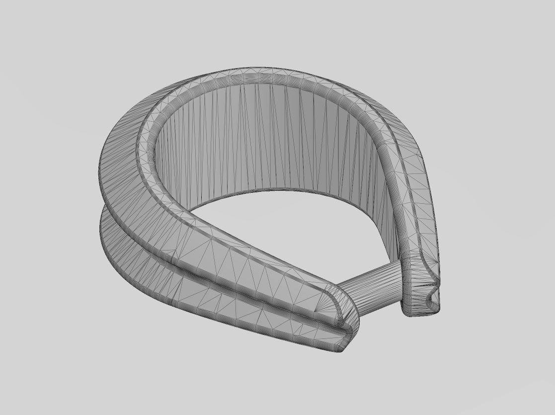 STL file Double edge open loop bail mini set chain sizes 3to7mm 3D ...