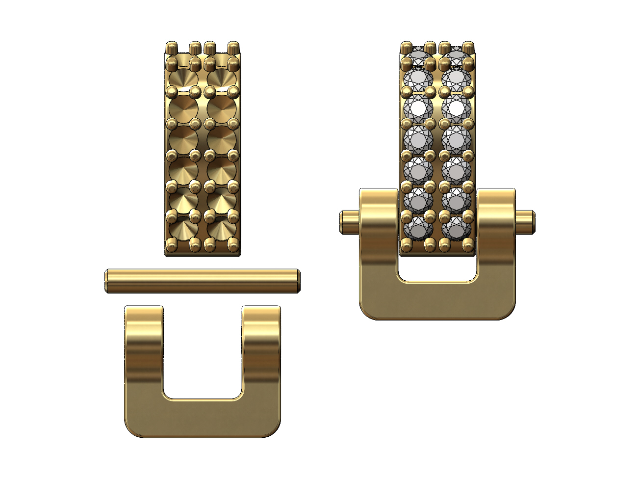 STL file Diamond bail link for a 4mm chain size 3D print model 💎・Model ...