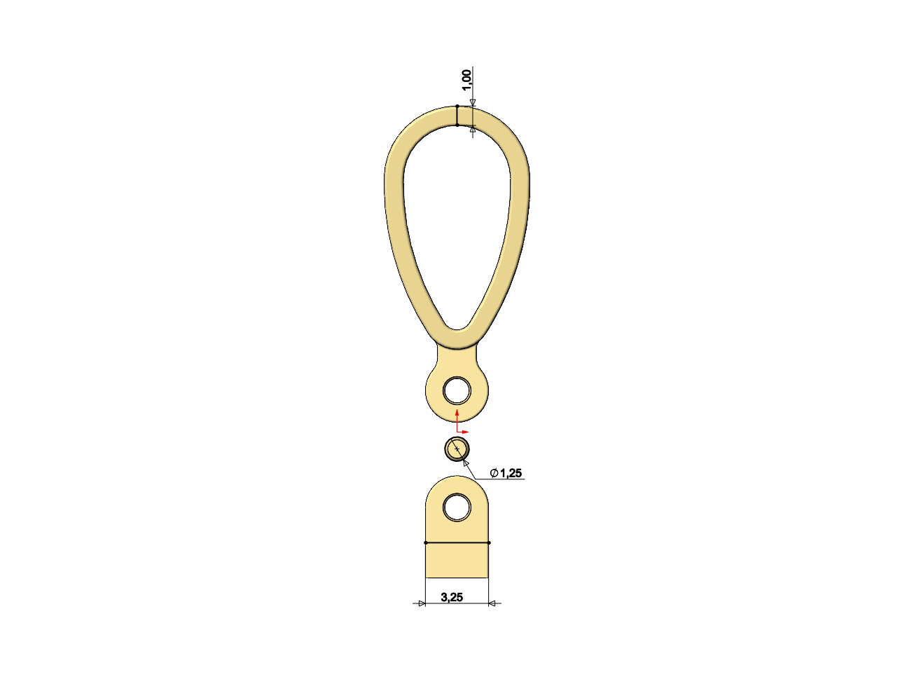 STL file 3 style bail links collection chain sizes 5 4 3mm 3D print ...