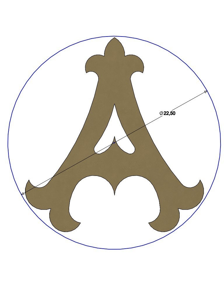 STL file Vintage Monogram Font Letters Alphabet 3D print model 👴 ...