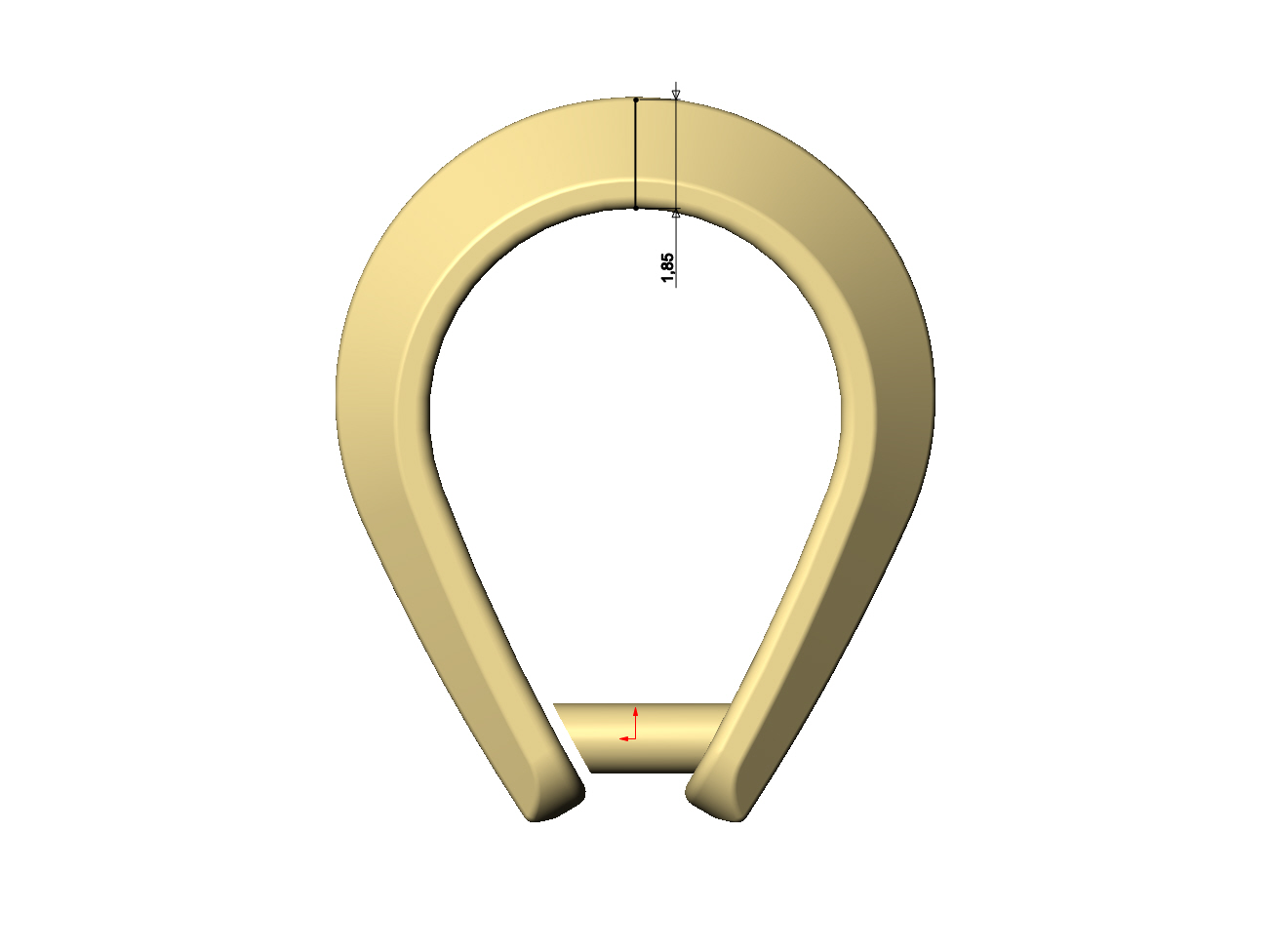 STL file Double edge open loop bail mini set chain sizes 3to7mm 3D ...