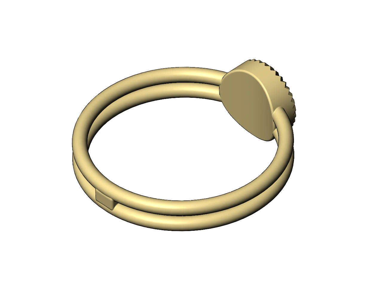 STL file Round diamond cluster wire ring US sizes 5to9 3D print model 💎 ...