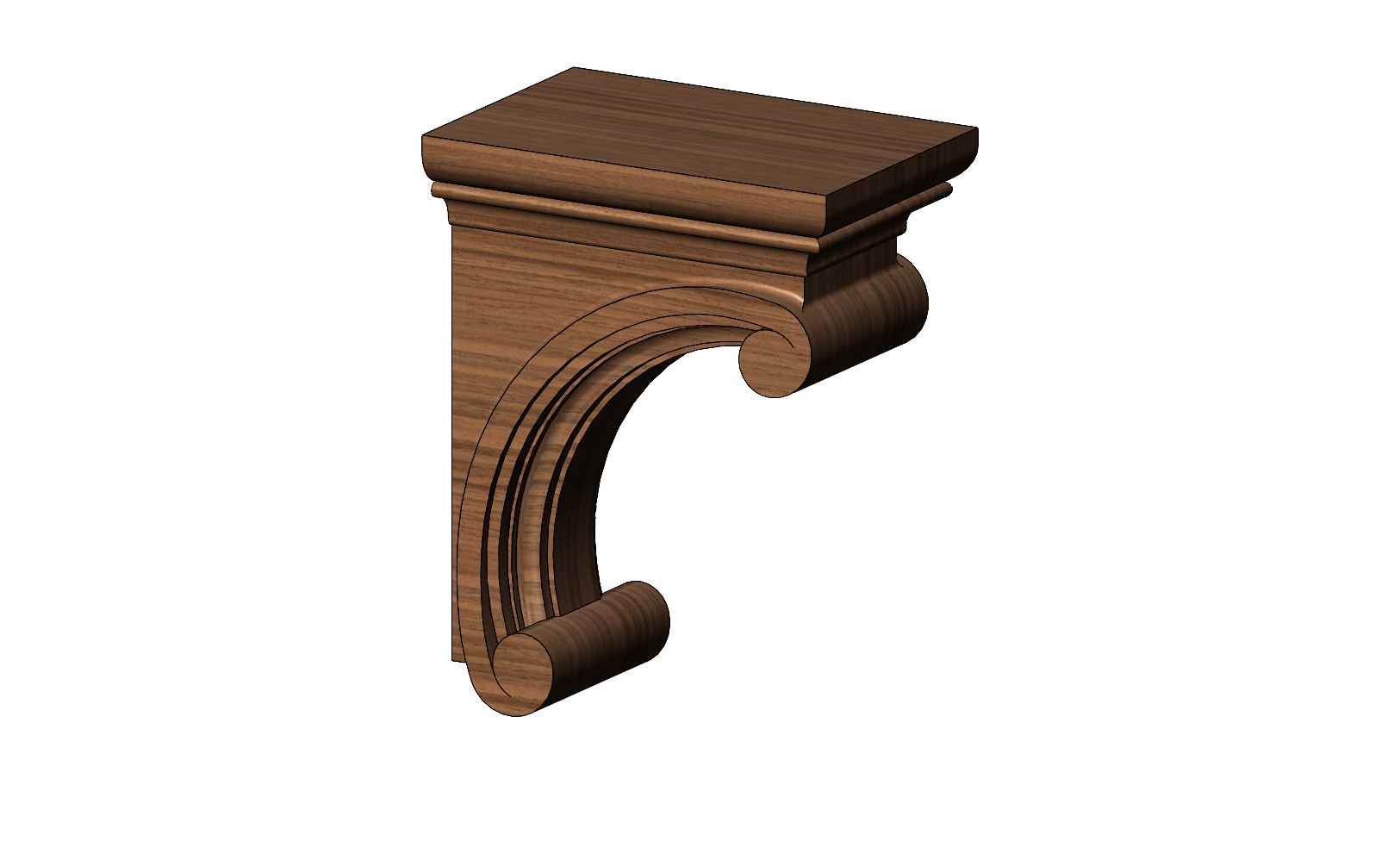 STL file Simple Madeline Corbel 3D print model 🪵・Design to download and ...