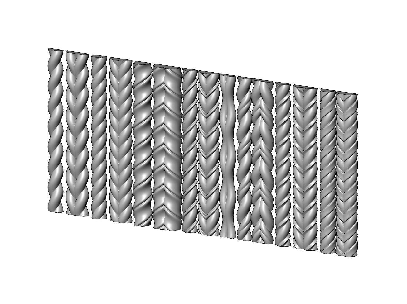 STL file Rope and braids pattern relief 3D print model 🪵・3D printer ...