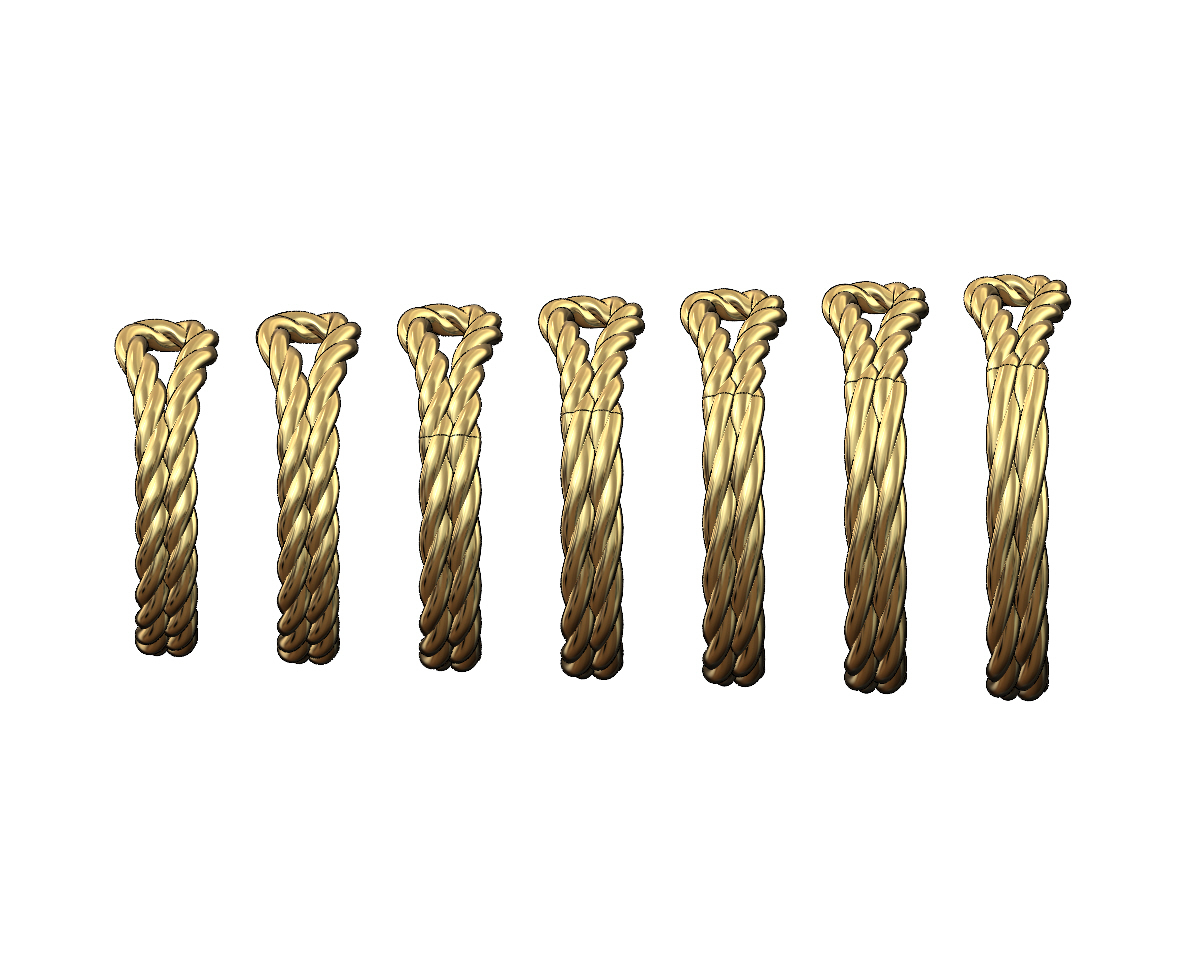 STL file Twisted wire double loop band 3D print model・3D printable ...