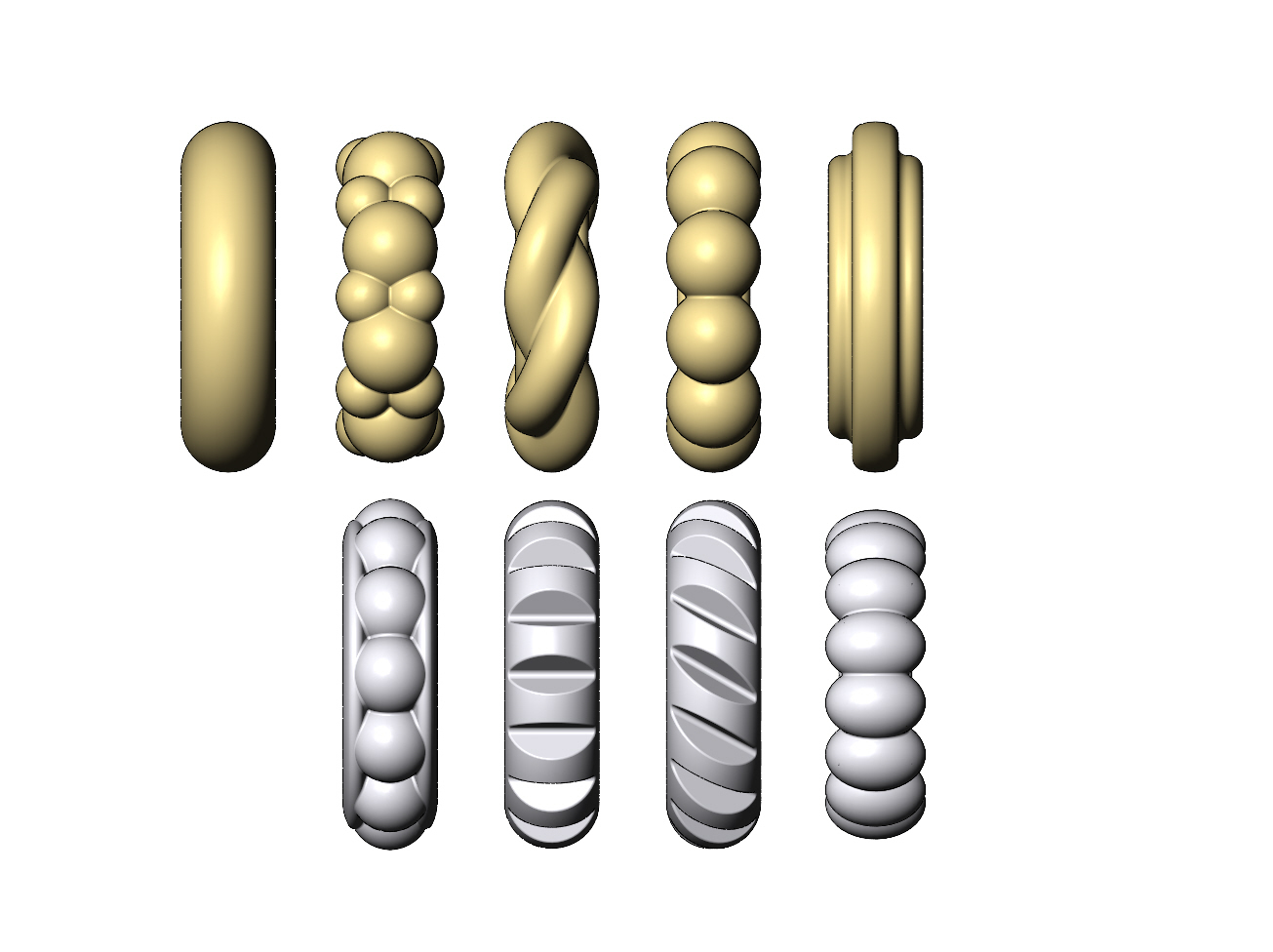 STL file Mini set of round spacer beads 3D print model 💫・3D printing ...