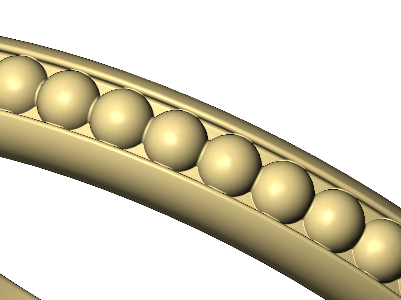 STL file Half beaded stacker band US sizes 5to10 3D print model 💍 ...