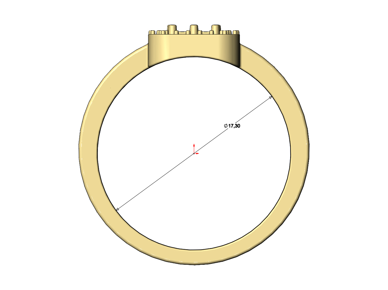 STL file Rectangular tag diamond and baguette cluster ring 3D print ...