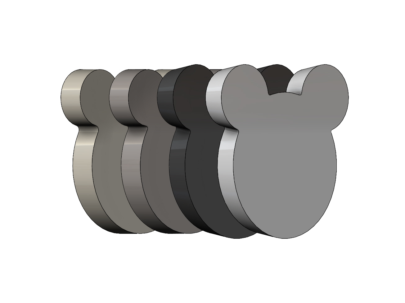 Mickey Mouse Head Silhouette Printable