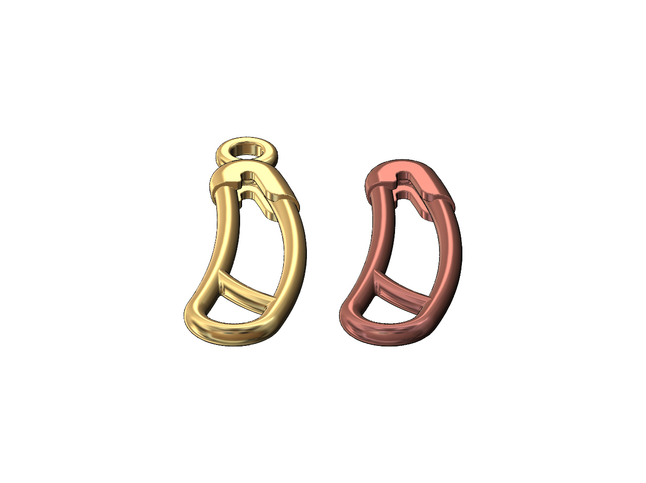 STL file Rounded Safety pin pendant and charm 3D print model 🦺・3D ...