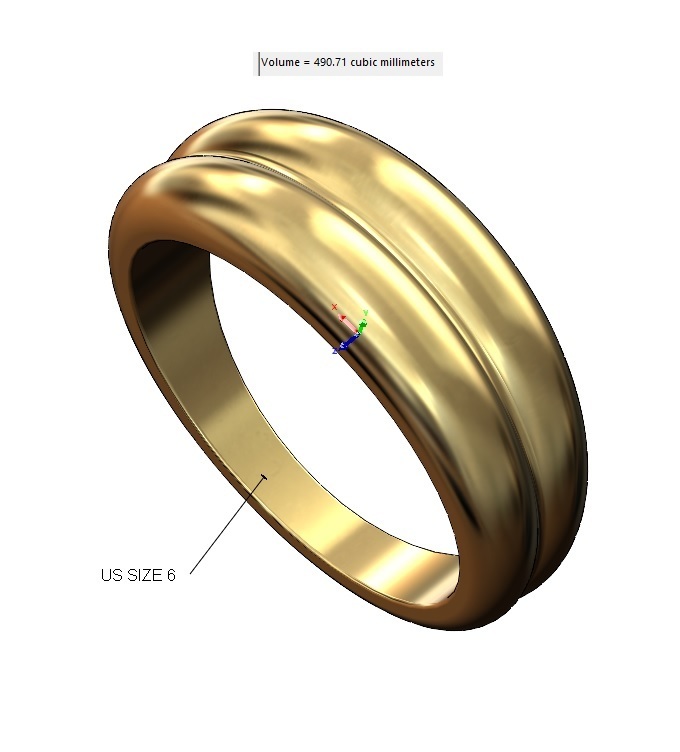 STL file Double dome ring 3D print model 💍・Design to download and 3D ...