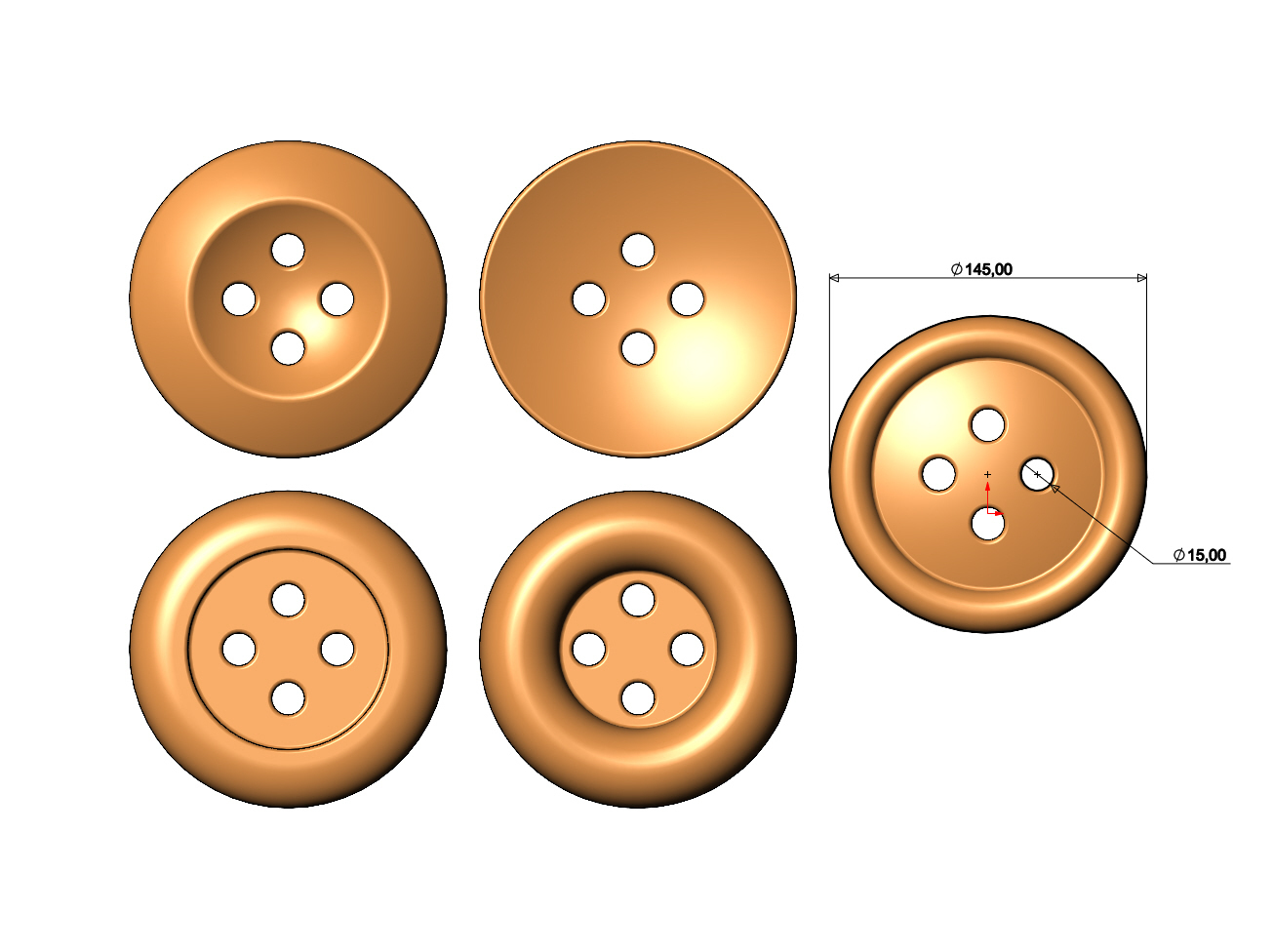 STL file Sewing buttons decorative relief 3D print model 🪡・3D printable ...
