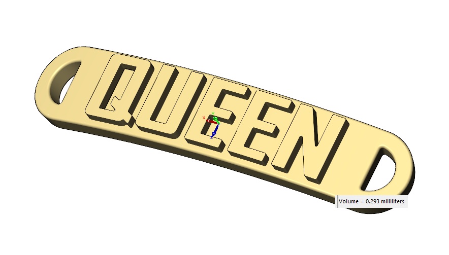 STL file Queen rounded plate tag 3D print model 👸・3D printable model to ...