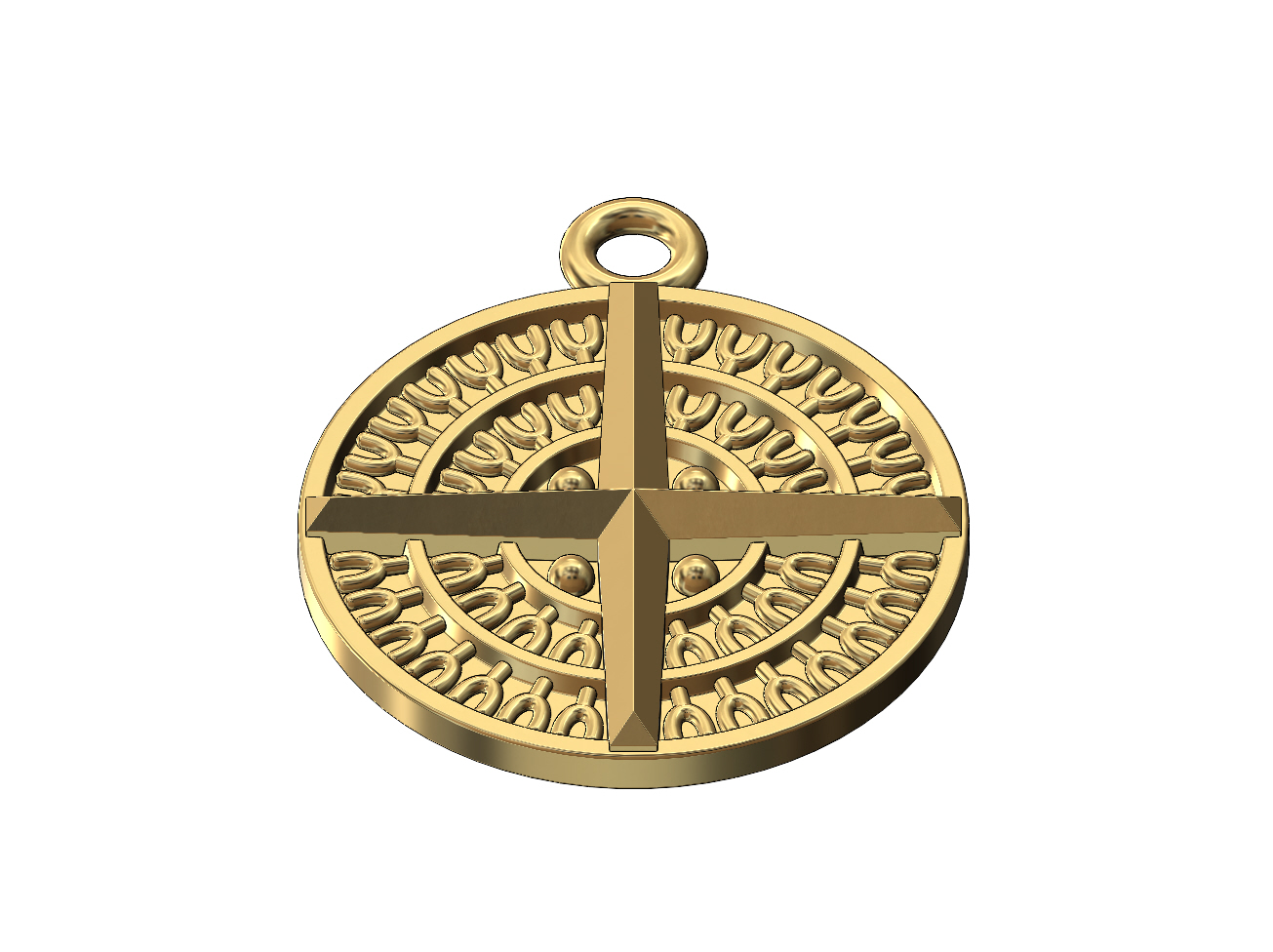 STL-Datei Wikinger-Kompass-Anhänger und Armband Charme 3D-Druck Modell ...