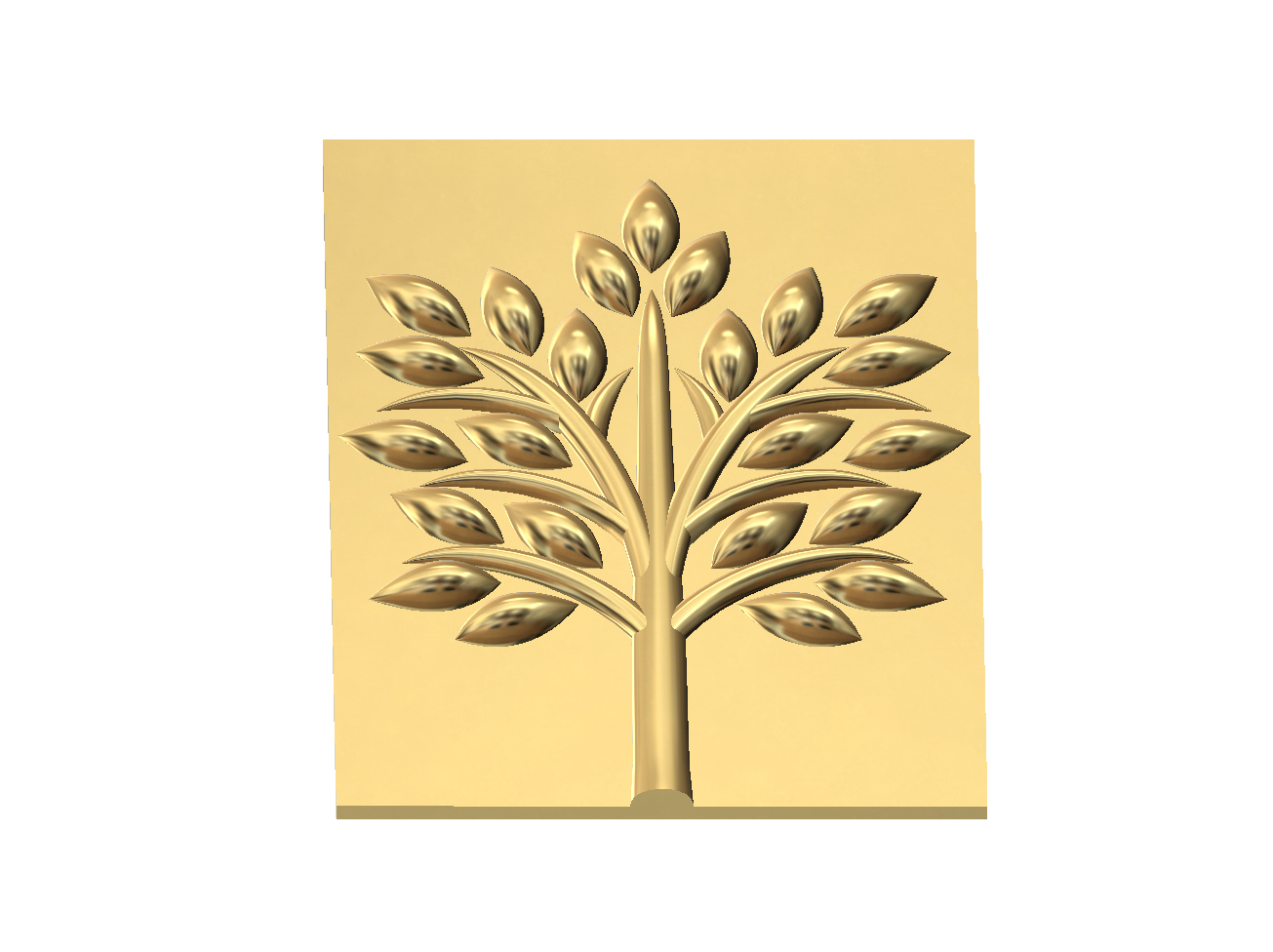 STL file Simple tree relief 3d panel 3D print model・3D printing idea to ...