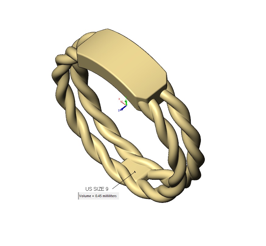 STL file Double braided wire tag ring 3D print model 💍・3D printable ...