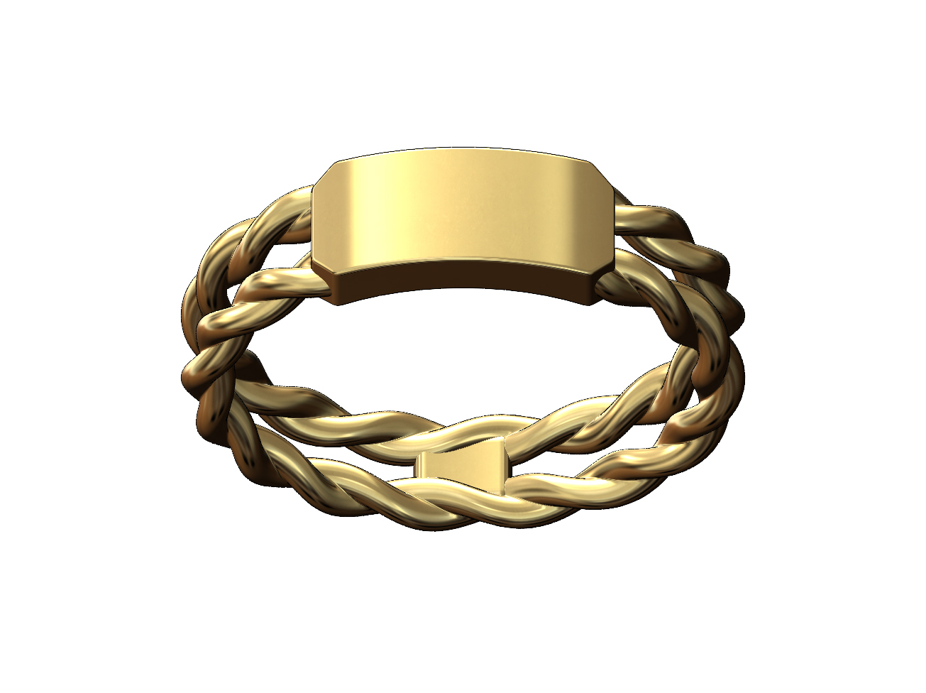 STL file Double braided wire tag ring 3D print model 💍・3D printable ...