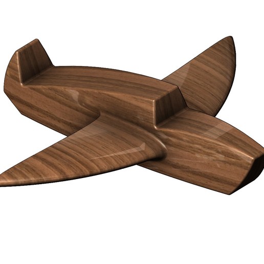 Download STL file Wood airplane toy 3D print model • 3D printer design ...