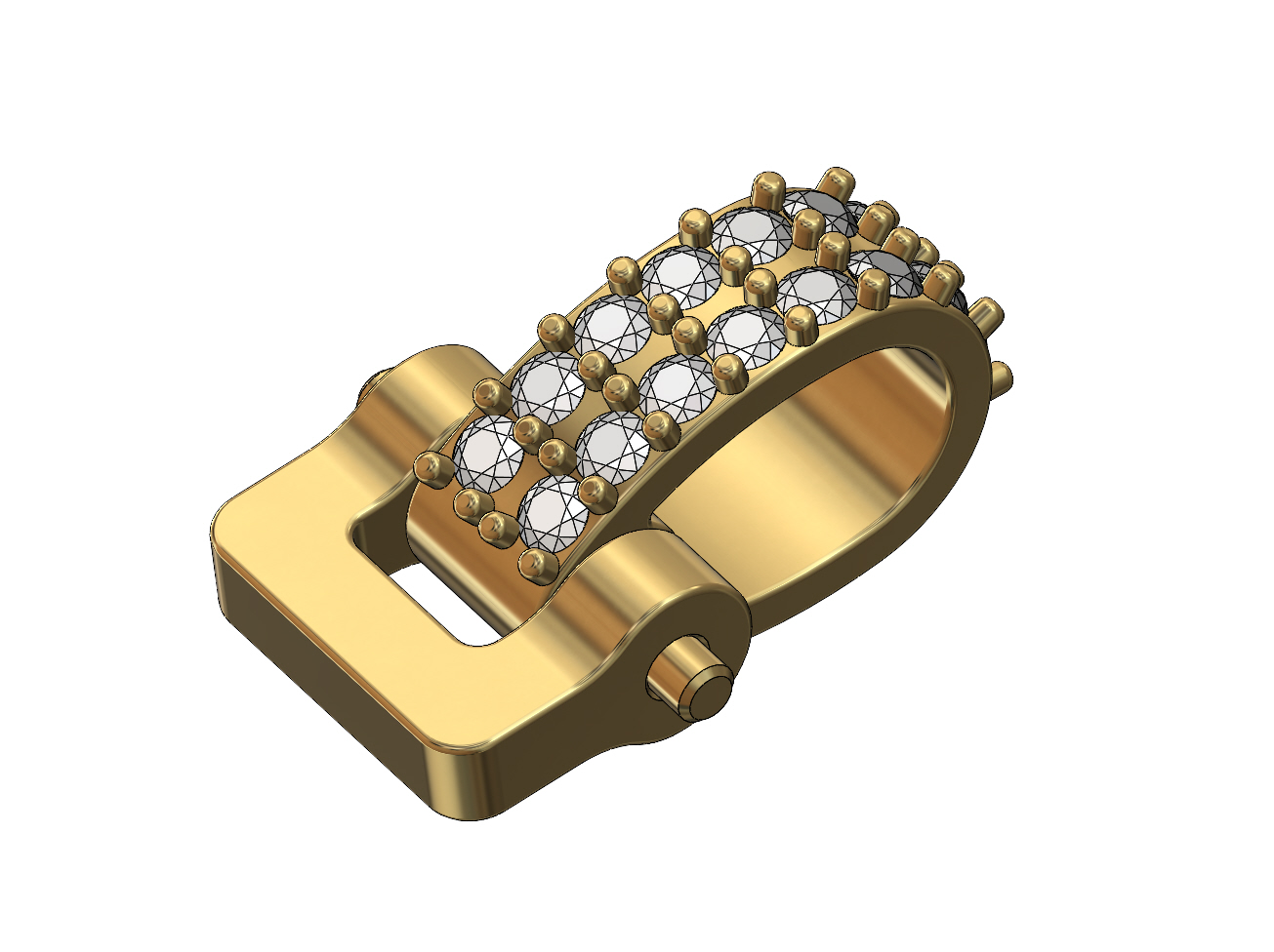 STL file Diamond bail link for a 4mm chain size 3D print model 💎・Model ...