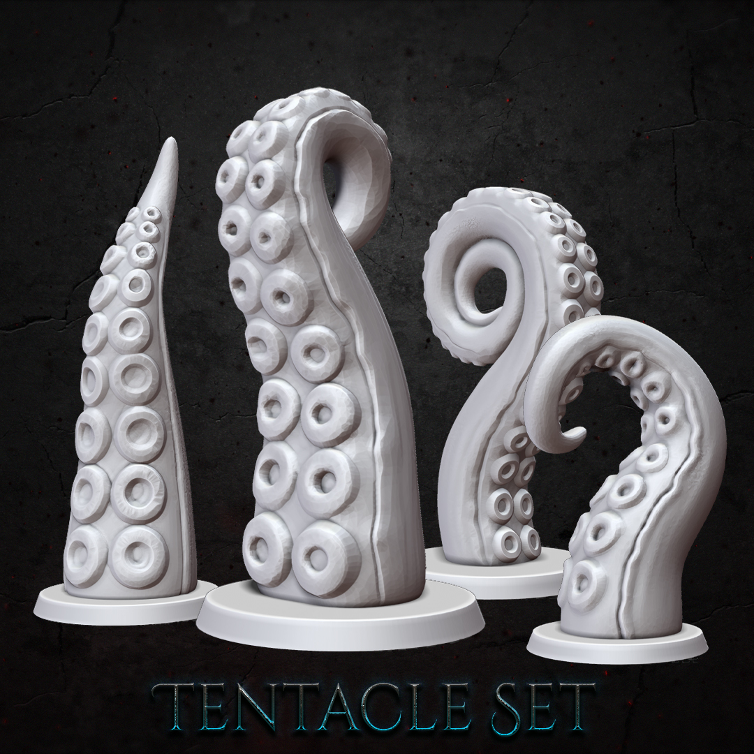 3D file Tentacle Set 🐙・3D printer design to download・Cults