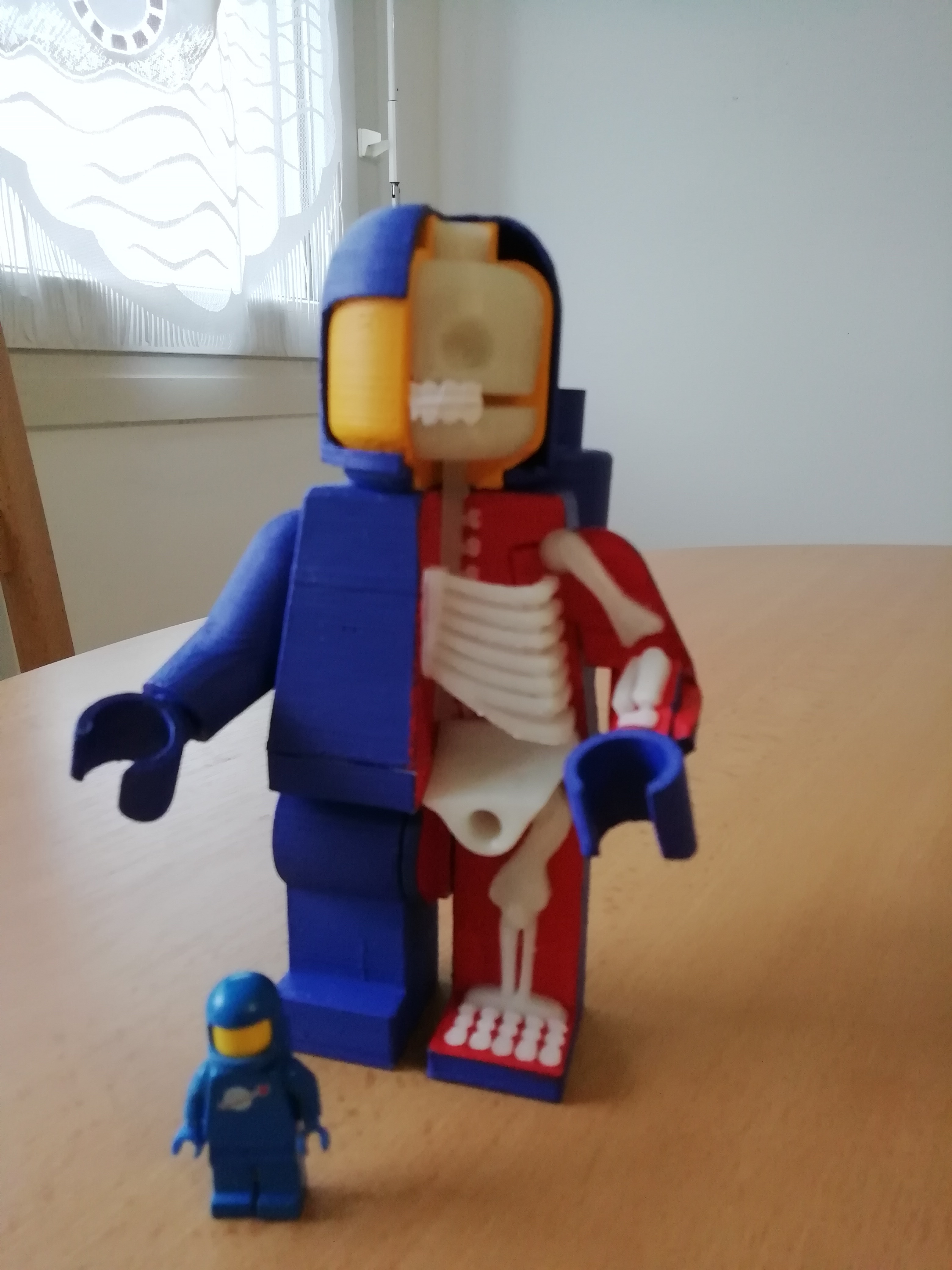 Работа skinned lego space skeleton figure с возможностью распечатки в ...