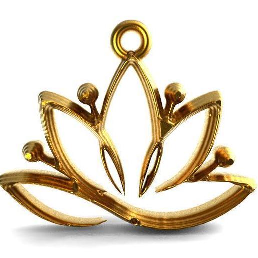 Download STL file Lotus flower • 3D printing model ・ Cults