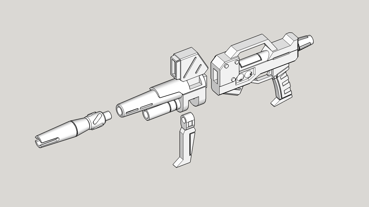 Free 3D file Ez-8 Beam Rifle for Universe Ez-8・3D printer model to ...