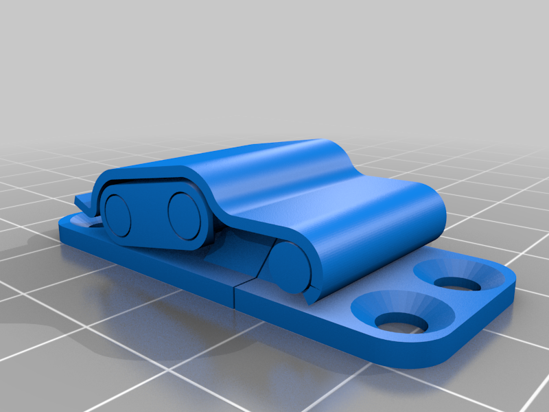 Free 3D file Latch - no supports - print in place - M4 screw holes 🧑‍🔧 ...