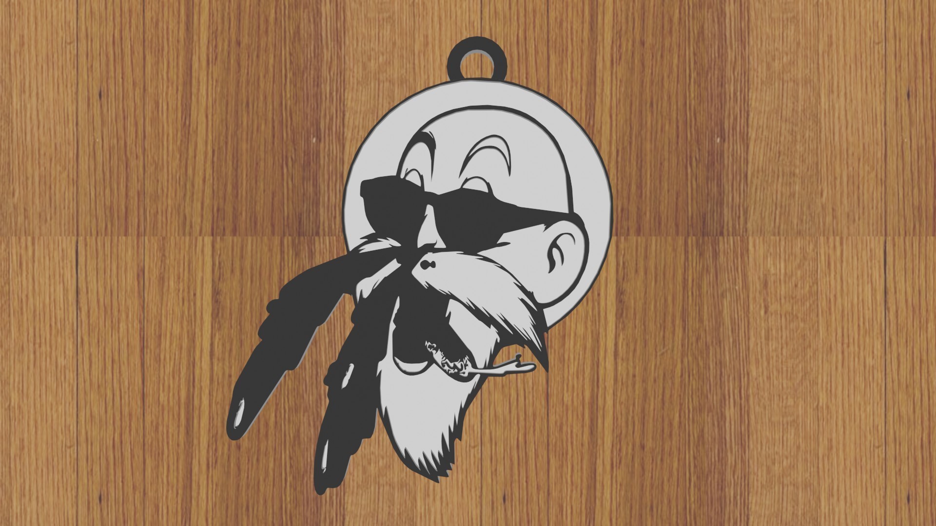 STL file ROSHI DRAGON BALL KEYCHAIN・3D printable design to download・Cults