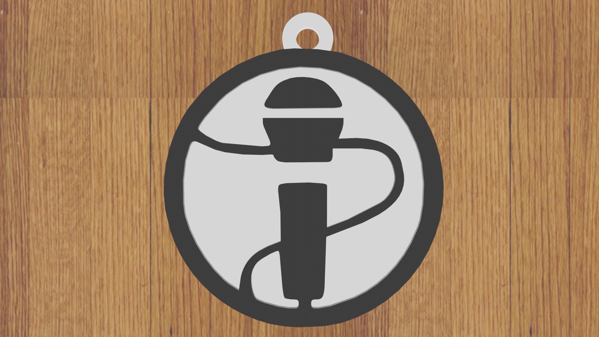 STL file KEYCHAIN MICROPHONE・3D print design to download・Cults