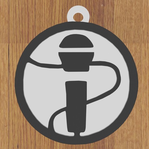 Descargar archivo STL KEYCHAIN MICROPHONE • Modelo para la impresión en ...