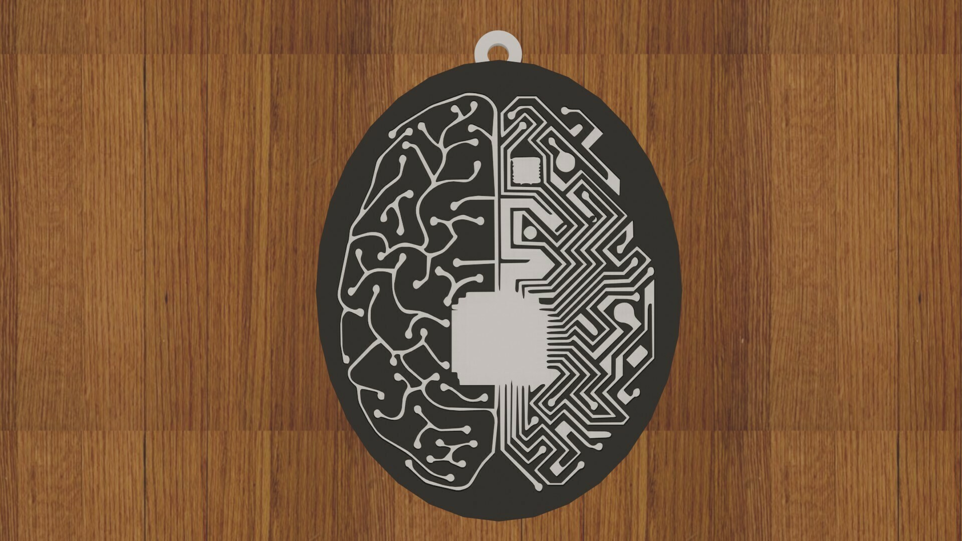 STL file KEYCHAIN ELECTRONIC BRAIN・3D print model to download・Cults