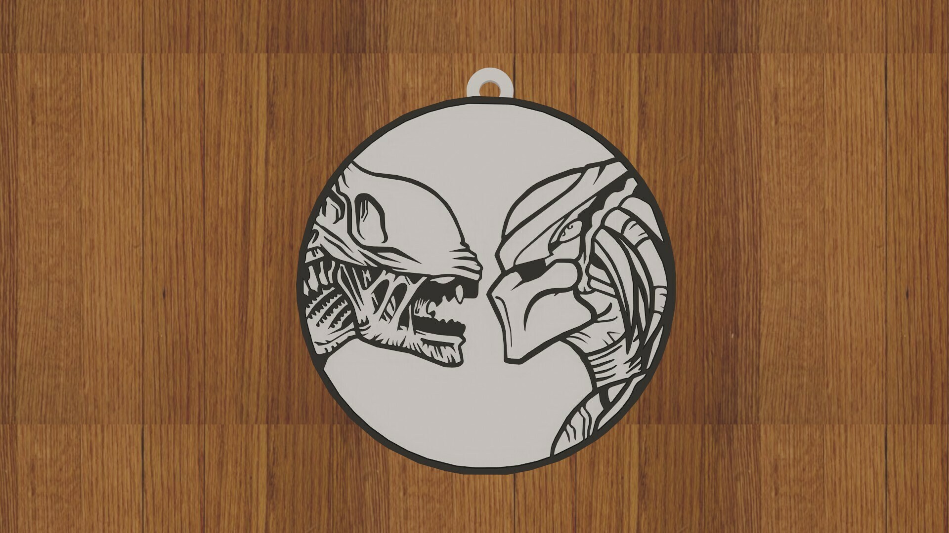 STL file KEYCHAIN ALIEN VS PREDATOR 🗝️・3D printer model to download・Cults