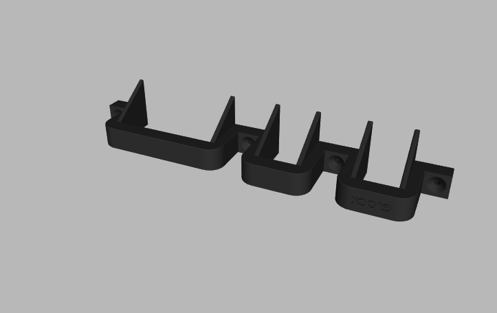 STL file GLOCK 17 - 18C PISTOL AND MAGAZINE WALL MOUNT・Template to ...