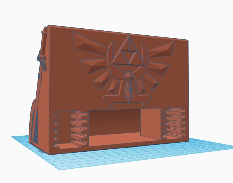 Free STL file Legend of Zelda 3DS XL Stand 🎮・Object to download and to ...