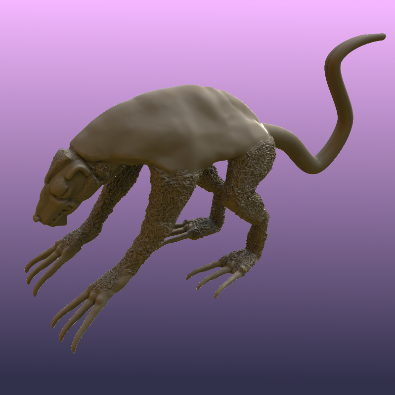 Free STL file Ratcloaker, Rat Person Monster 🐀・3D print design to ...