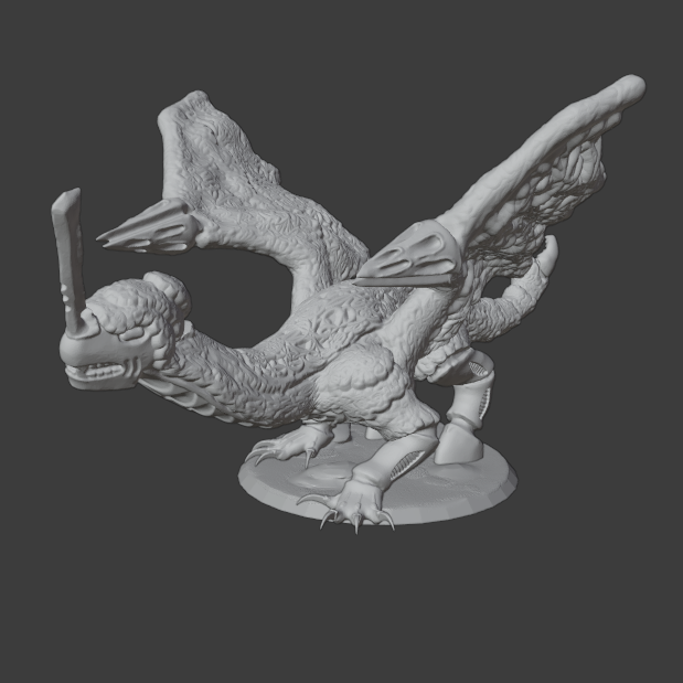 Free STL file Xenos Tyrant Dragon・3D printable model to download・Cults