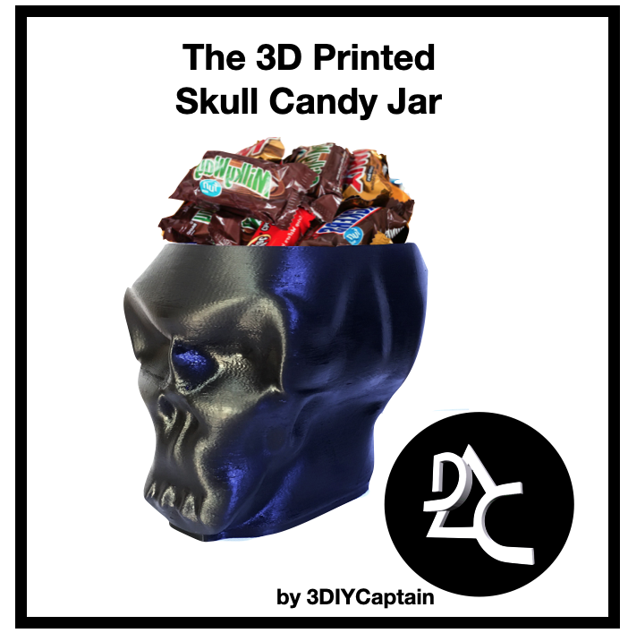 Free STL file Candy Crane aka The Skull Candy Jar・3D printing idea to ...
