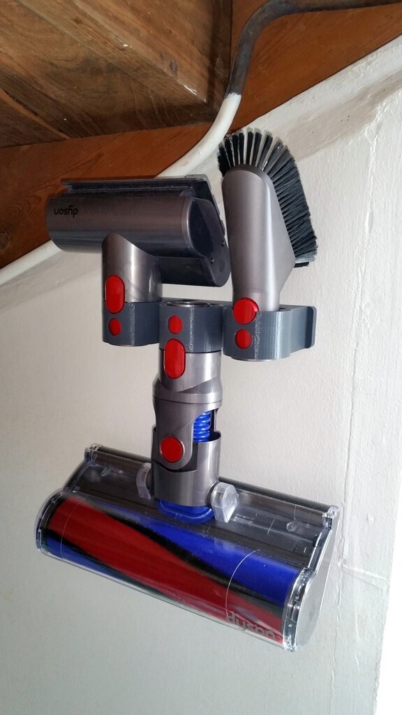 Free STL file Dyson - Triple Accessory Holder・3D printer design to ...