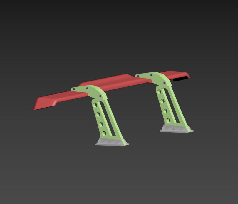 Free OBJ file GT Wing 🪶・Object to download and to 3D print・Cults