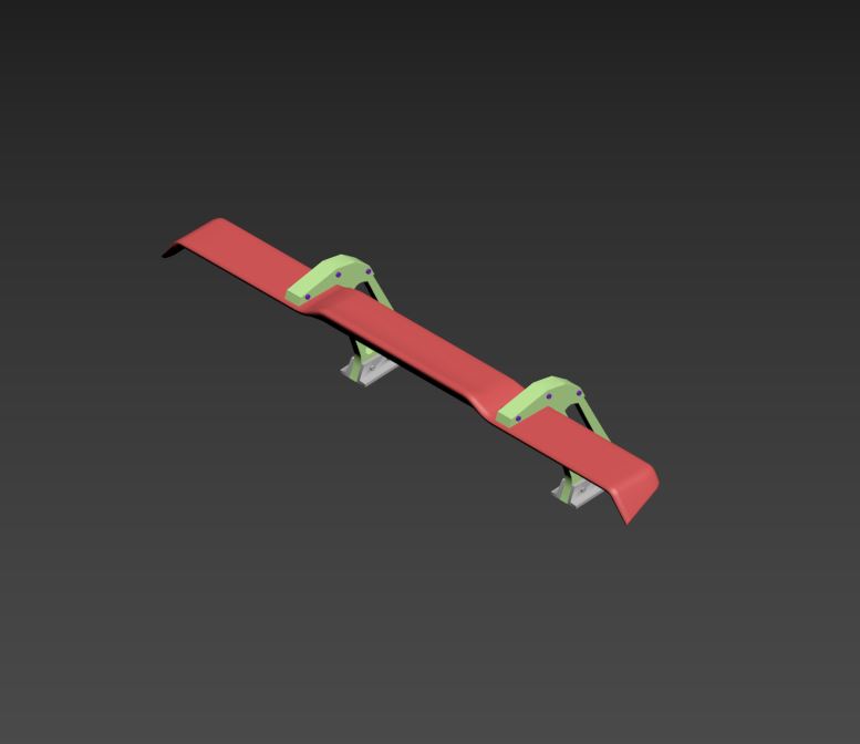 Free OBJ file GT Wing 🪶・Object to download and to 3D print・Cults