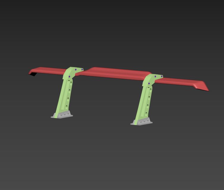 Free OBJ file GT Wing 🪶・Object to download and to 3D print・Cults